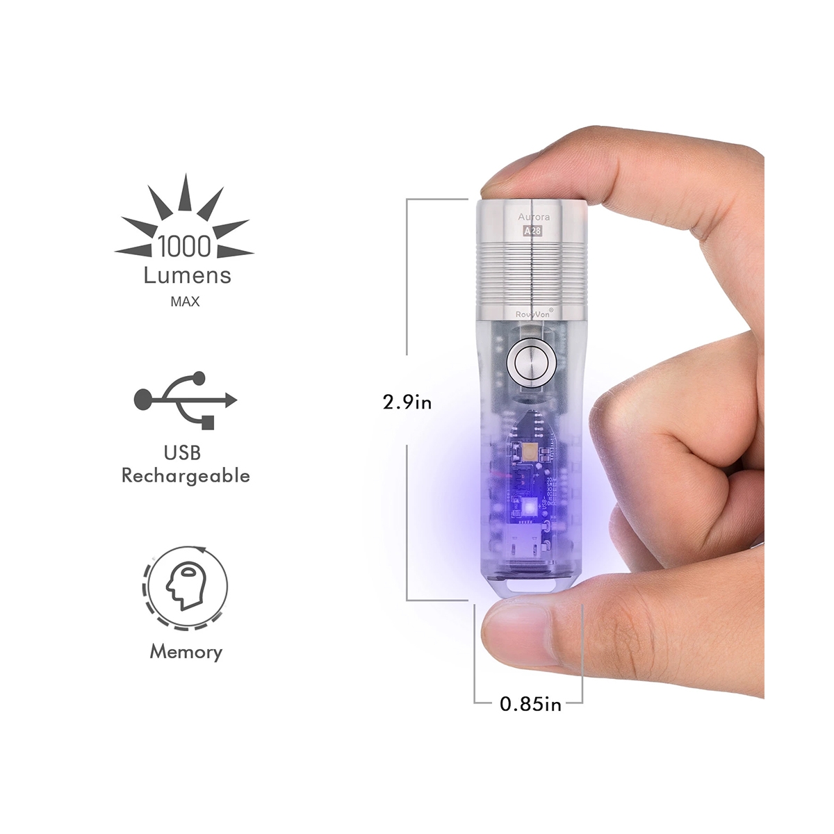 ไฟส่องสว่าง :: ไฟฉาย :: RovyVon Aurora A28 700 Lumens Multipurpose EDC ...